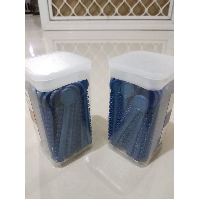 Jual KARET BEHEL GIGI Biru warna Metalik Power O Creative Original isi ...