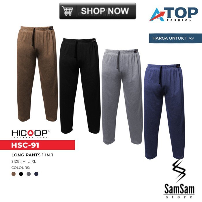 Jual HICOOP MEN LONGPANTS CELANA PANJANG 1 IN 1 HSC-91 - M | Shopee ...