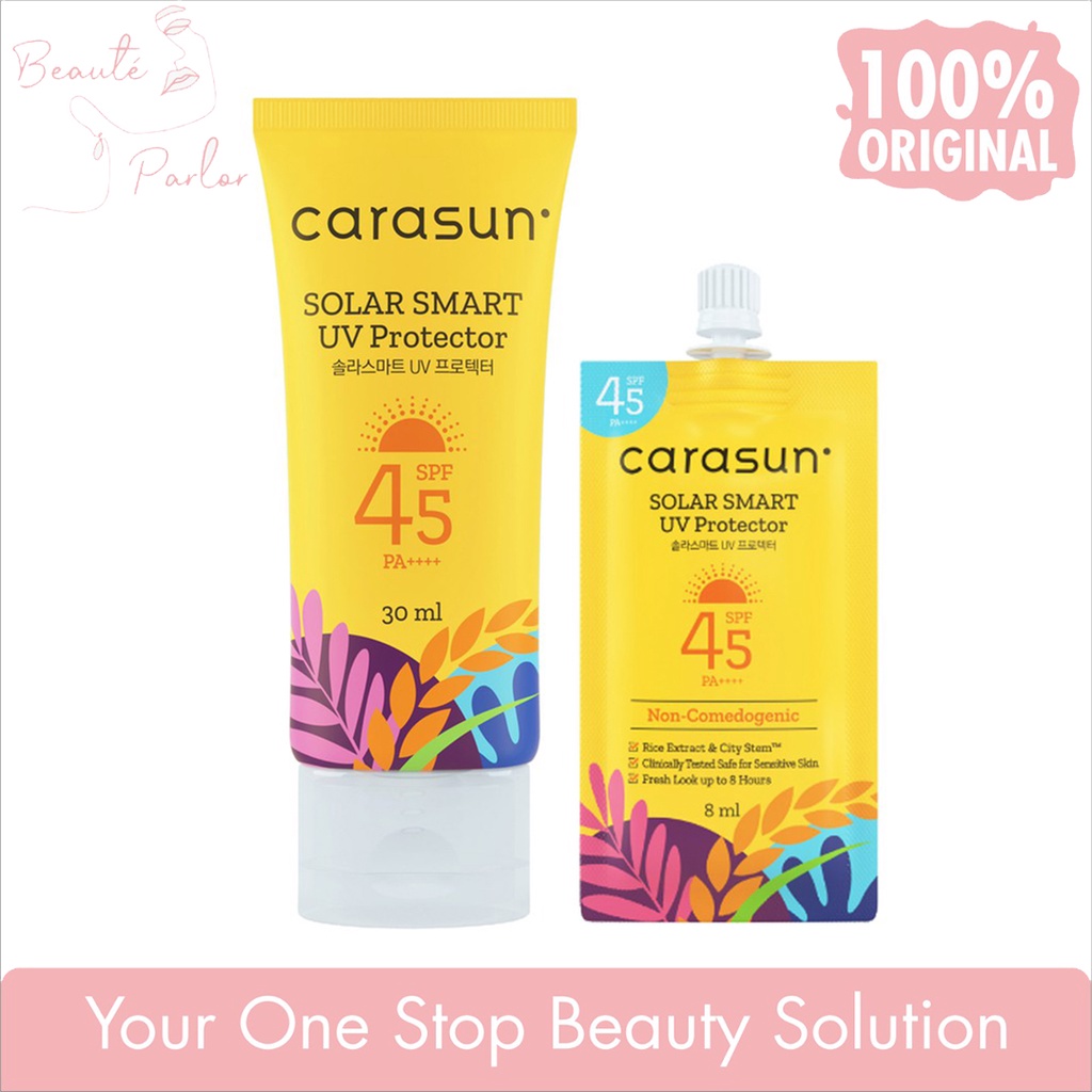 Jual CARASUN Solar Smart UV Protector SPF 45 PA++++ 8ml 30ml | Shopee Indonesia