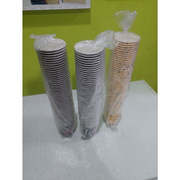 Jual Paper Cup 8oz Gelas Kertas Gelas Kopi Isi 50pcs Shopee Indonesia