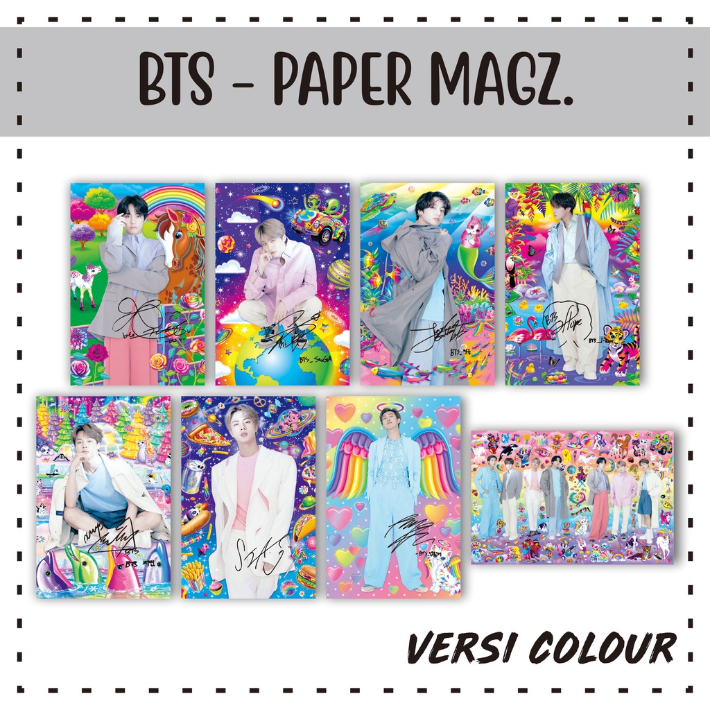 Jual Polaroid KPOP Sign BTS Paper Magazine (TTD All Member) | Shopee ...