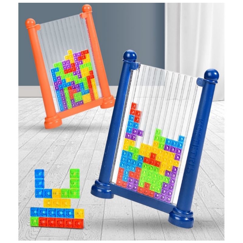 Jual [capt] Mainan Edukasi Anak Game Susun Balok Bentuk Tetris - Block ...