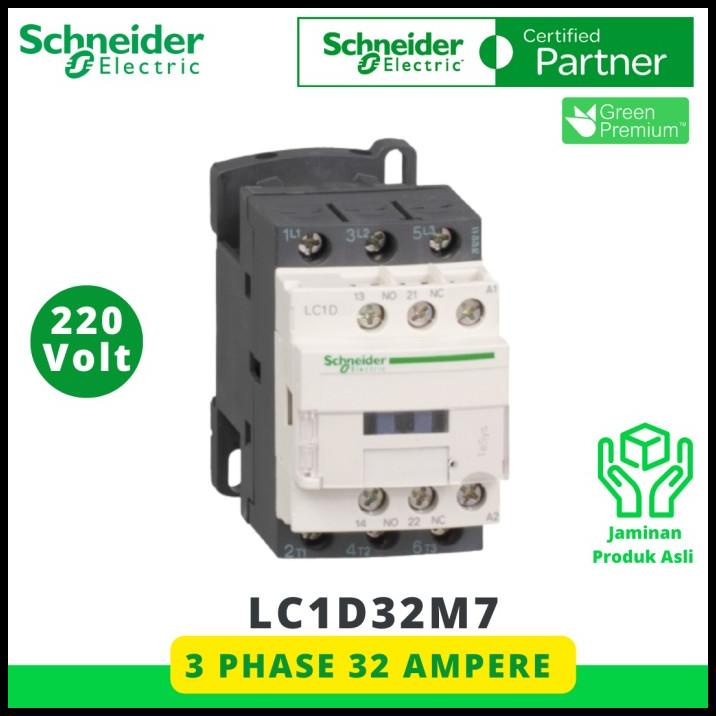 Jual Kontaktor 3P 50A 3 Phase 50 Ampere Lc1D32M7 Ori Contactor Schneider | Shopee Indonesia