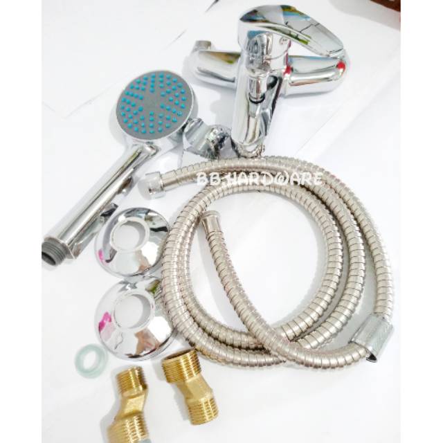 Jual KERAN BATH TUB PANAS DINGIN HAND SHOWER / KRAN BATH TUB COMPLETE ...