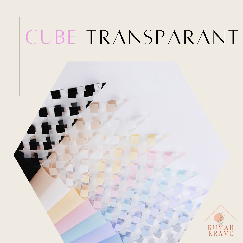 Jual RUMAH KRAVE - Cube Transparant Cellophane Wrapping Paper Kertas ...