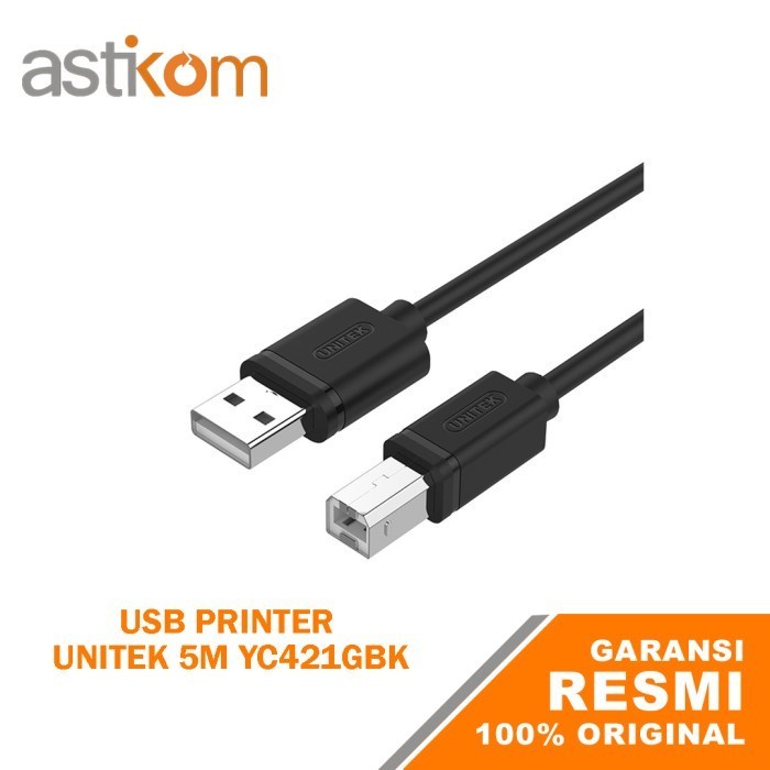 Jual Kabel USB Printer Unitek 5M YC421GBK USB Printer 5 Meter | Shopee ...