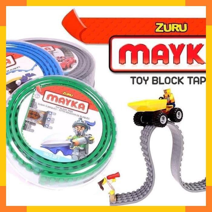 Jual Zuru Mayka Toy Block Tape Lego Tape 1M 2 Studs 100% Original ...