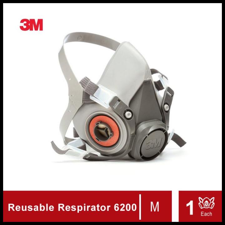Jual 3M Half Facepiece Reusable Respirator 6200 (Masker 3M 6200 ...