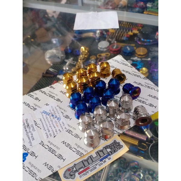 Jual Mur head topi mur 12 topi probolt gold stainles blue heng thailand ...