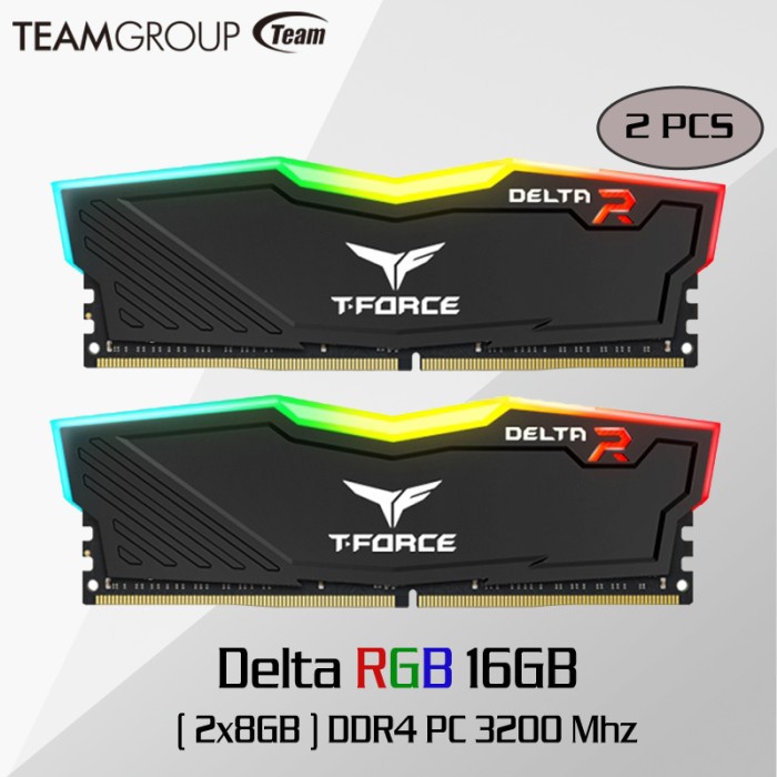 Jual Memory Ram pc cpu gaming Team delta t-force 16gb 2x8gb dual ...