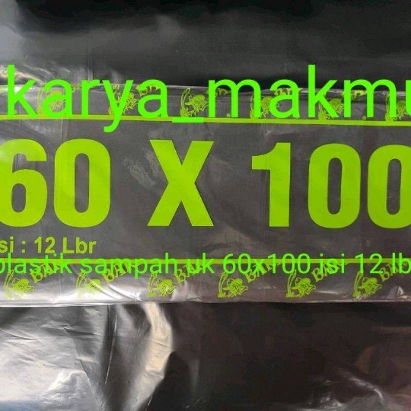 Jual HD Plastik sampah uk 60x100 kantong Hitam Plastik trash bag | Shopee Indonesia