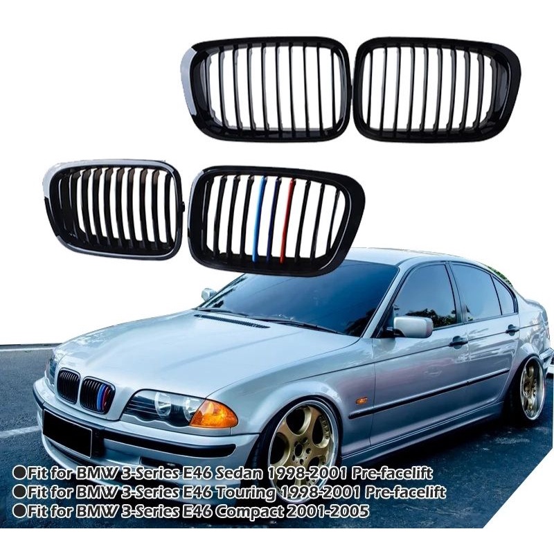 Jual Grill BMW E46 M Style M3 Edition Black Glossy Old Prefacelift ...
