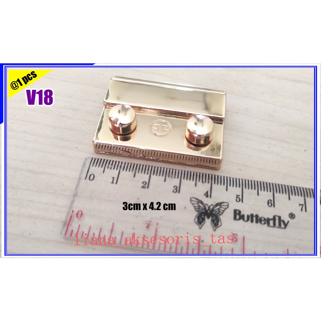 Jual AKSESORIS TAS WANITA KANCING MAGNET TAS - KUNCI TAS MAGNET - KUNCI ...