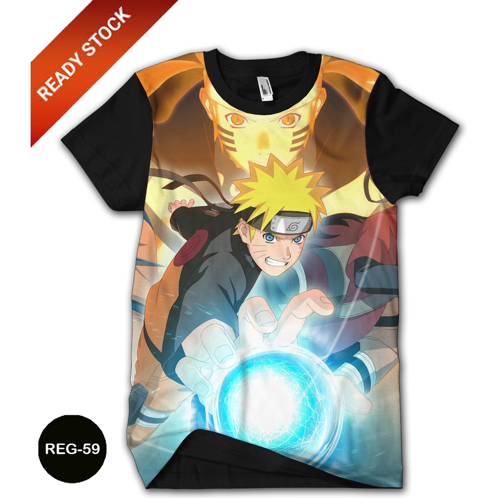 Jual Baju Naruto Rasengan 3D Baju Naruto Uzumaki Kartun Animasi Anak ...