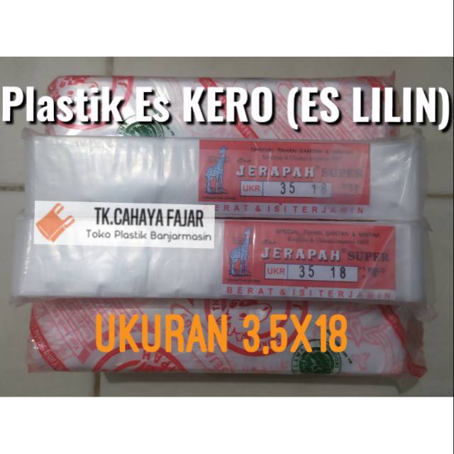 Jual Plastik Es Kero Ukuran 3,5x18 (Plastik Es Lilin) | Shopee Indonesia