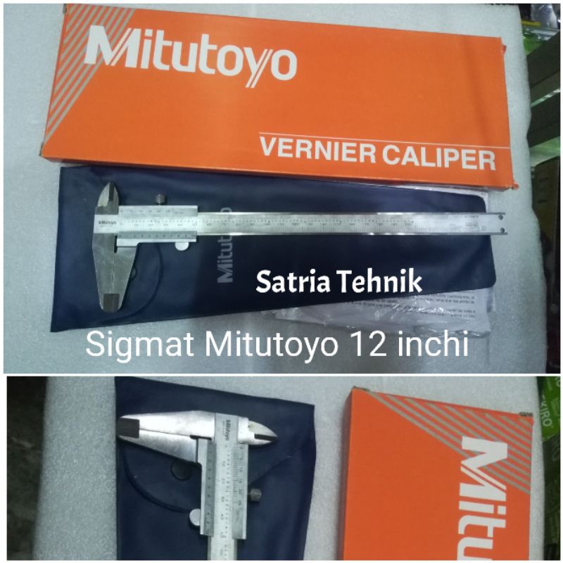 Jual Sigmat Mitutoyo 12 inchi - vernier caliper - Jangka Sorong 300 mm | Shopee Indonesia