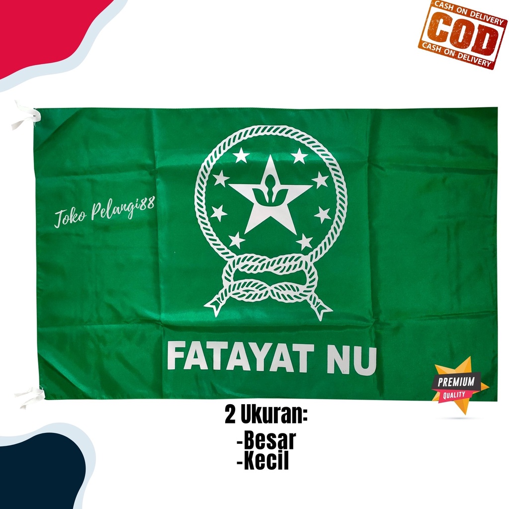 Jual Bendera Fatayat NU Sablon Murah Besar dan Kecil 80x120cm | Shopee ...