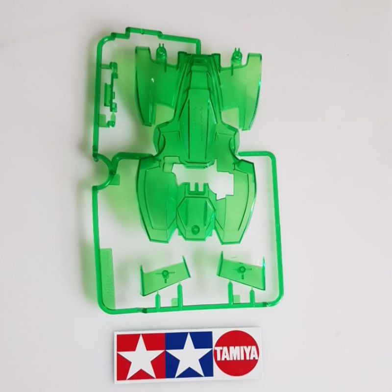 Jual tamiya body gun bluster xto clear green (sticker decal) | Shopee ...