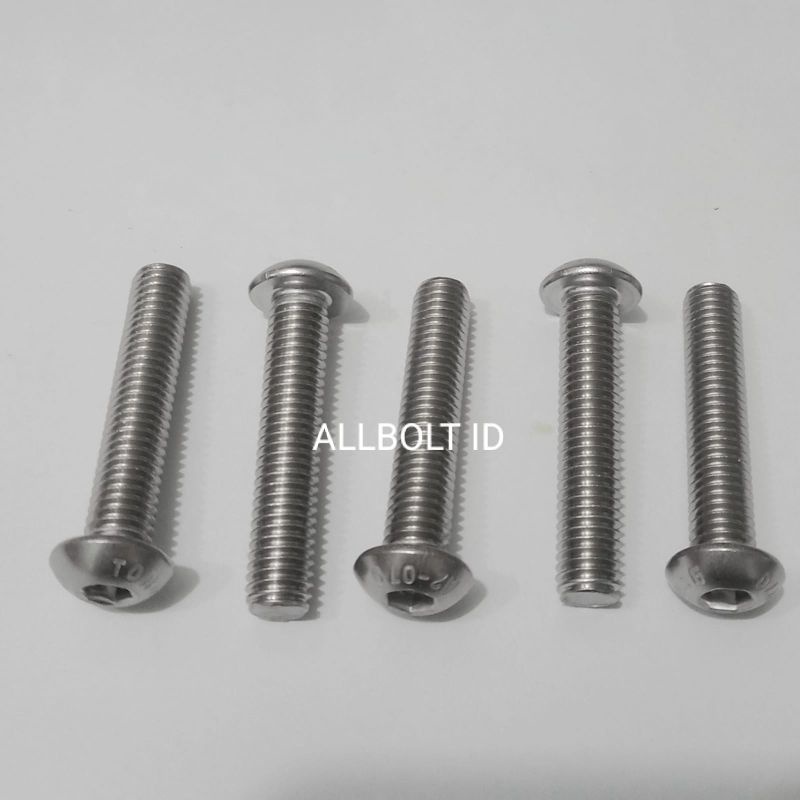 Jual Baut L button stainless 12/8mm x 40mm (2 biji) | Shopee Indonesia