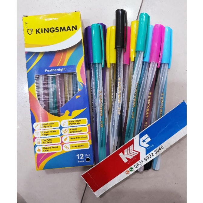 Jual PENA BULPEN ULIR KINGSMAN PEN BALLPOINT KINSMAN ULIR WARNA WARNI ...