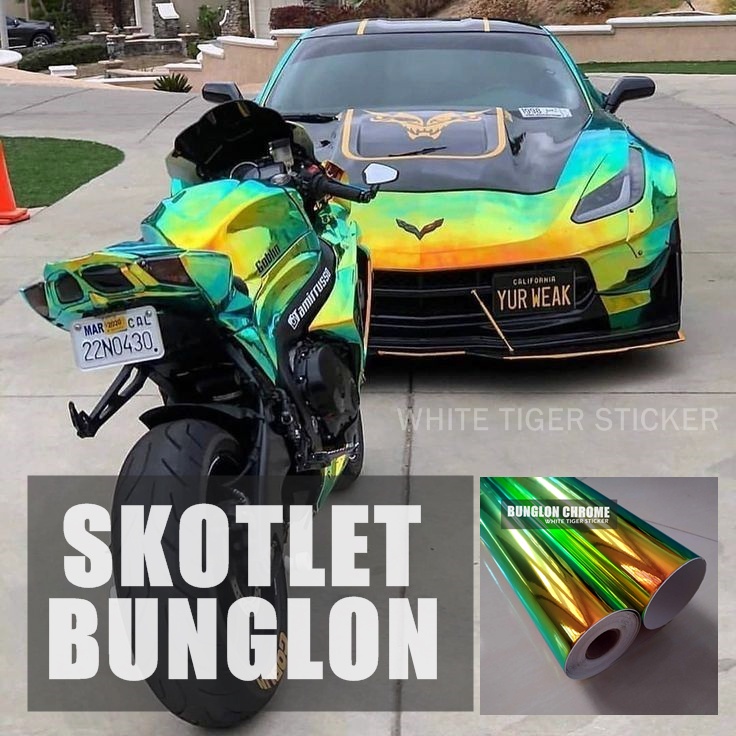 Jual SKOTLET STIKER MOTOR BUNGLON CHROME PREMIUM TERBARU SKOTLET CROM ...