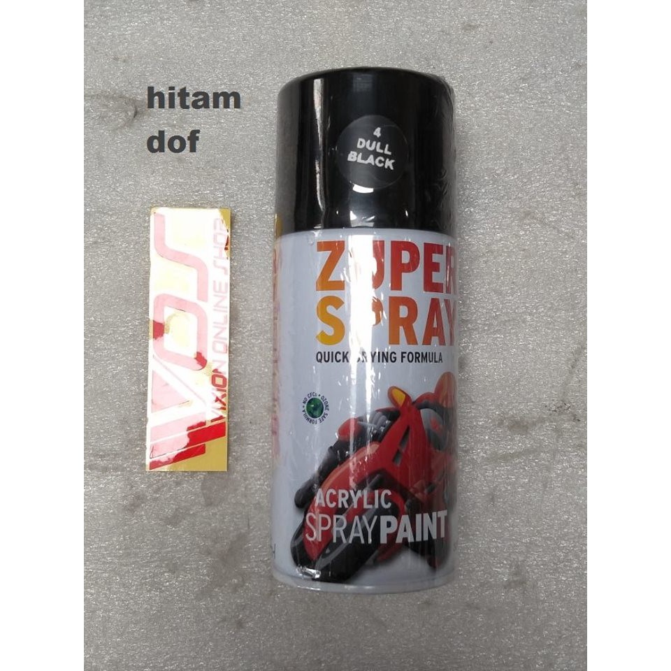 Jual CAT KALENG SEMPROT PYLOK MERK ZUPER SPRAY BESAR 300CC HITAM DOF ...