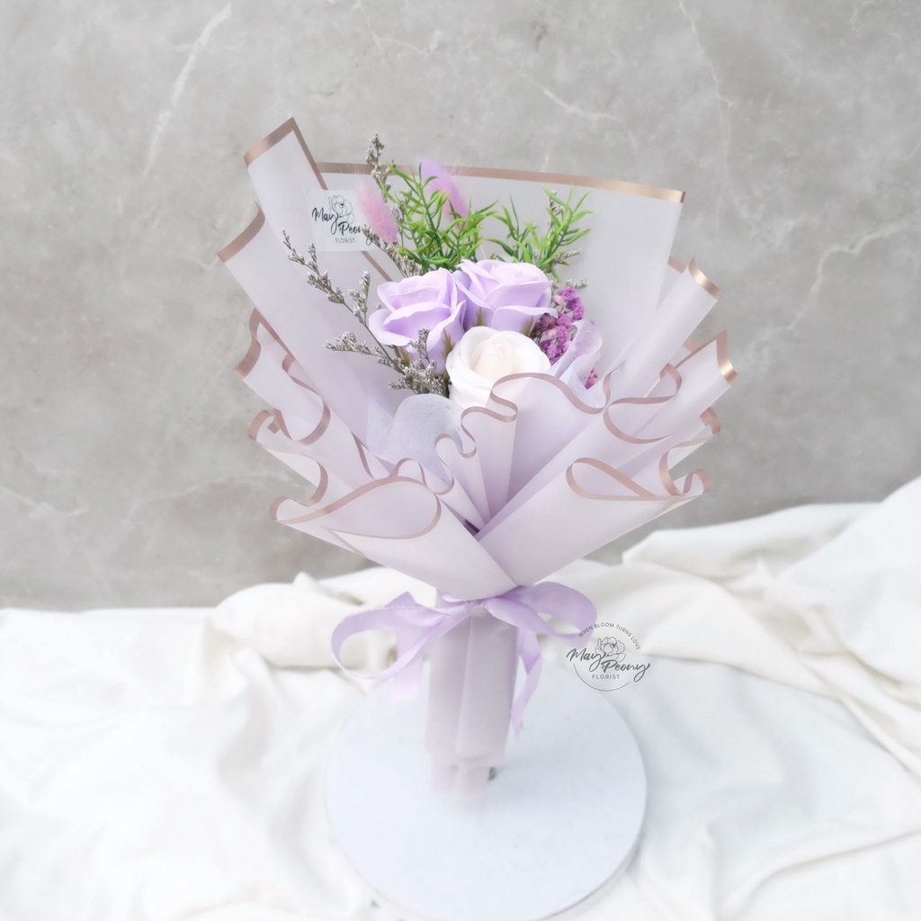 Jual ROSE SOAP BOUQUET 3 STEM - BUKET BUNGA SABUN HADIAH KADO GIFT ...