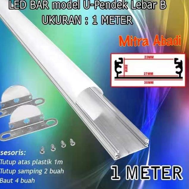Jual Hadir Baru Casing Aluminium for Hard Strip LED Model U-Pendek ...