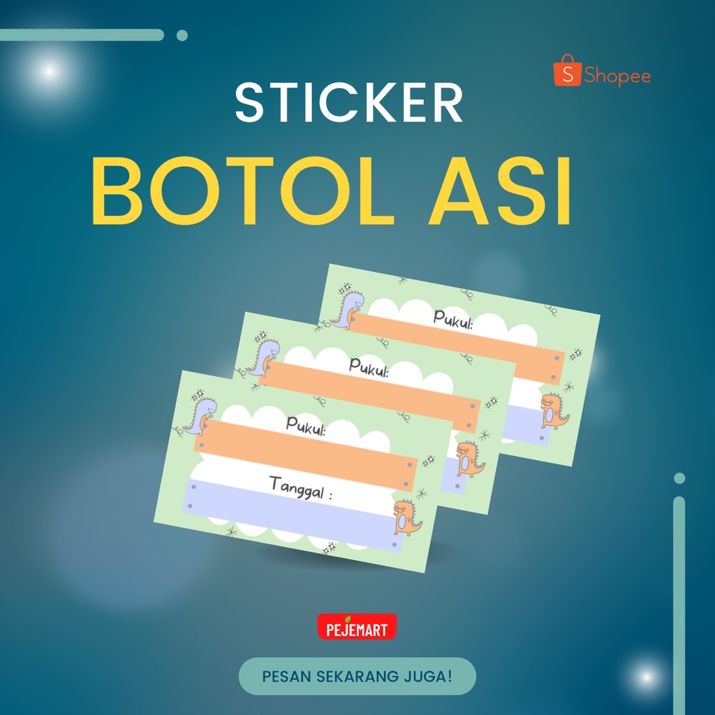Jual Sticker botol asi /Label Botol Asi Tanggal dan Jam | Shopee Indonesia