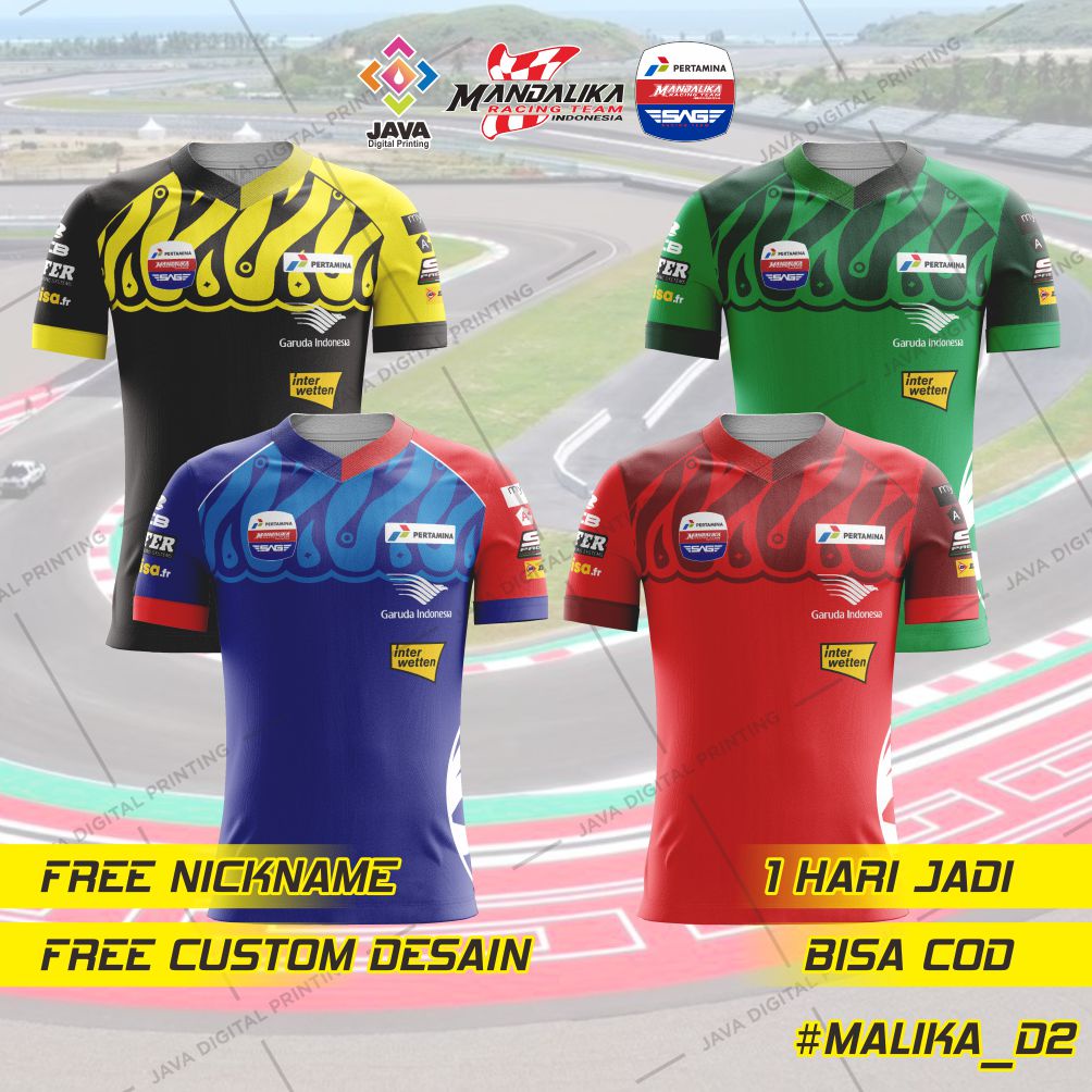 Jual KAOS BAJU JERSEY RACING MOTOR GP PERTAMINA MANDALIKA INTERNATIONAL ...