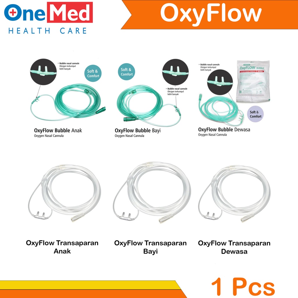 Jual Oxyflow Bubble Nasal Canule Transparan Selang Oksigen Bayi Anak ...