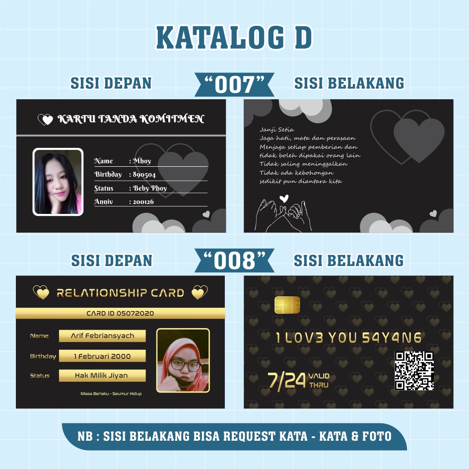 Jual [1PCS] Kartu Tanda Komitmen | Kartu Tanda Pacaran | Kartu Hak ...