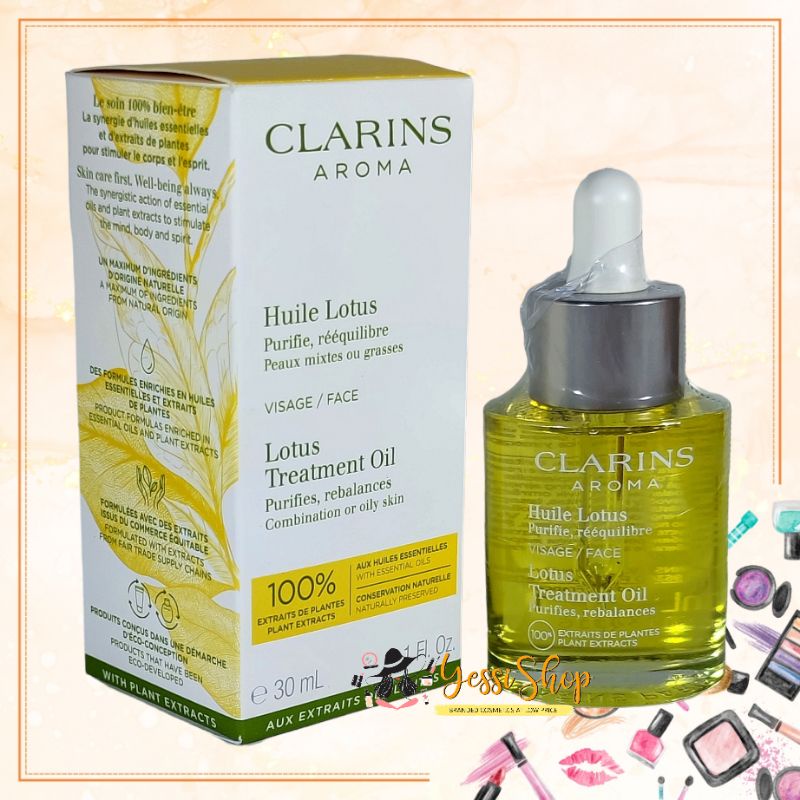 Jual CLARINS LOTUS FACE TREATMENT OIL 30ML | Shopee Indonesia