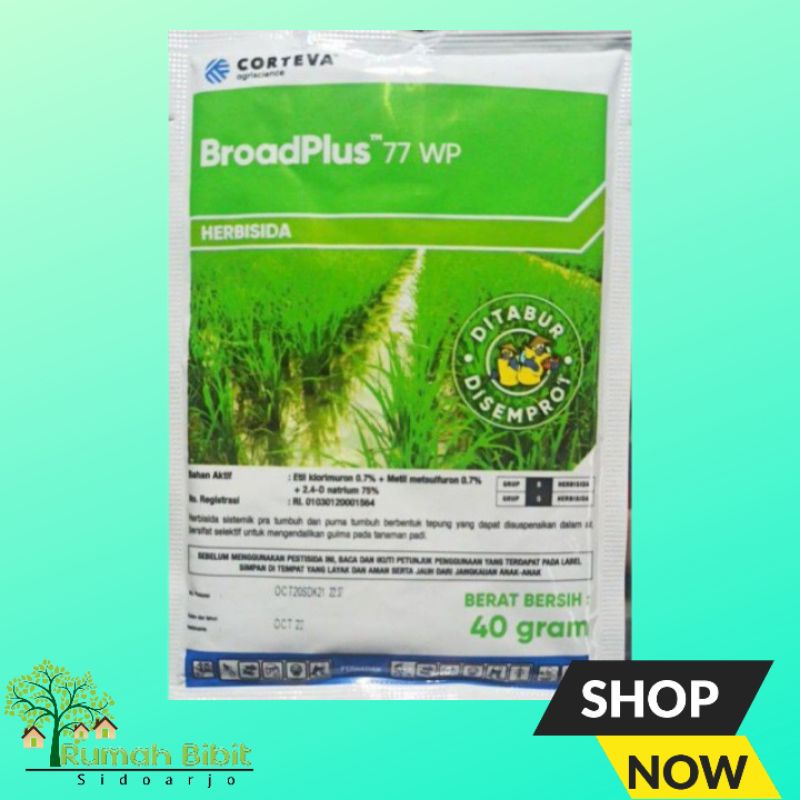 Jual Broadplus 77 WP 40 gr Pengganti Ally Plus Herbisida Insektisida | Shopee Indonesia