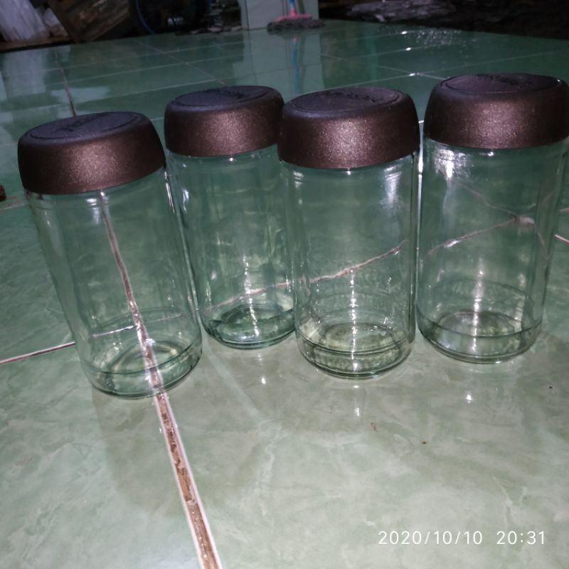 Jual botol nescafe+tutup ukuran besar toples bumbu toples nescape jumbo ...