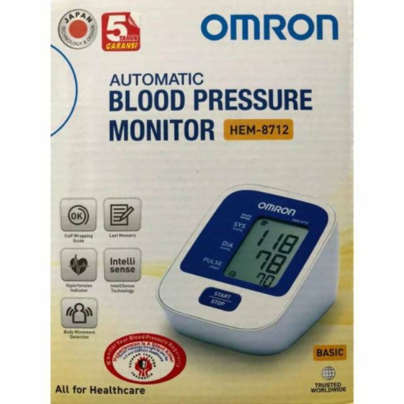 Jual Omron Automatic Blood Pressure Monitor Hem-8712 / Hipertensi ...