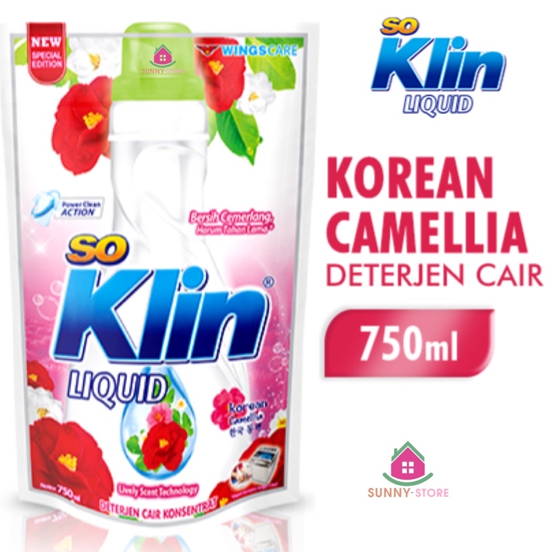 Jual SOKLIN LIQUID Deterjen Cair Softergent Sakura Strawberry White Violet 750ML - SO KLIN ...