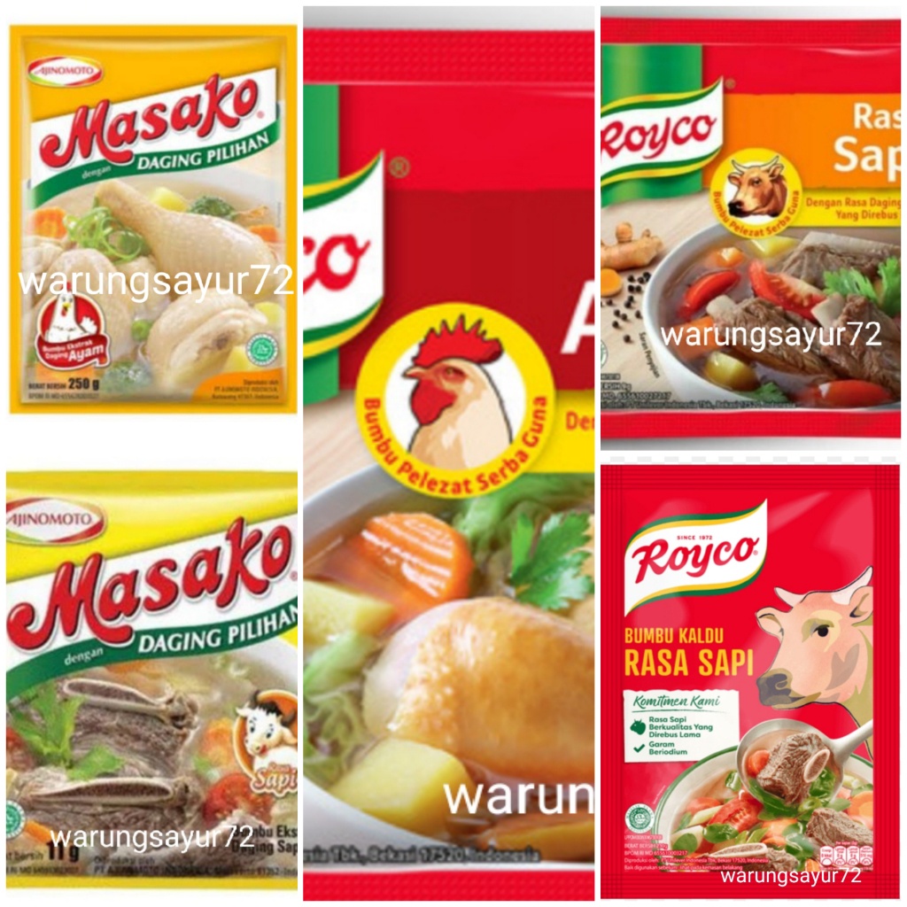 Jual Masako rasa ayam/ Masako rasa sapi/Royko rasa ayam/Royko rasa sapi ...