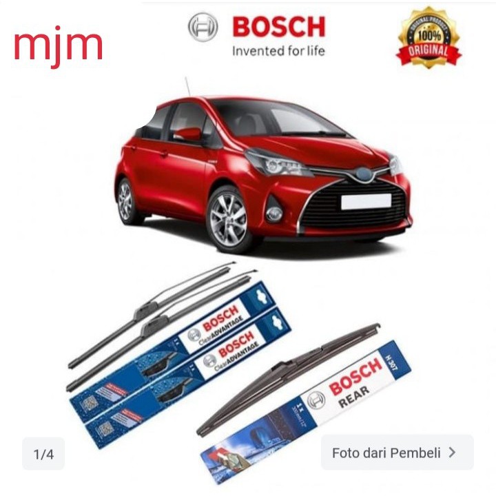 Jual Bosch Wiper Mobil Toyota Yaris Frameless Clear Advantage 24 & 14 +H307 | Shopee Indonesia