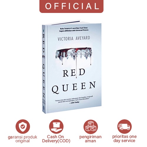 Jual Buku Red Queen Trilogy #1 Red Queen - Victoria Aveyard | Shopee ...
