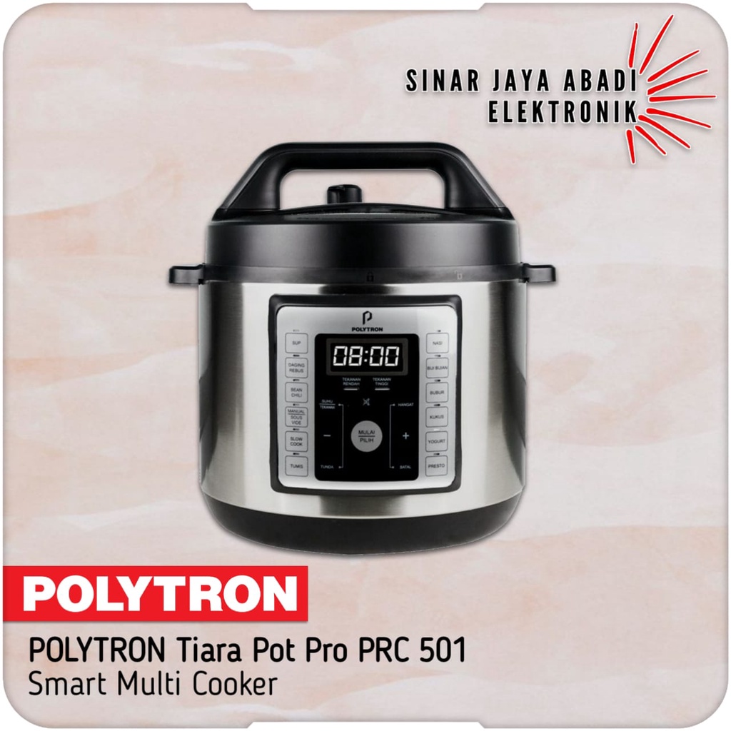 Jual POLYTRON Tiara Pot Pro PRC 501 Smart Multi Cooker | Shopee Indonesia