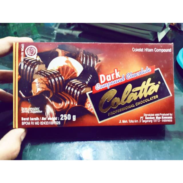 Jual COLATTA DARK 250 gram Colatta compound chocolate coklat batang ...
