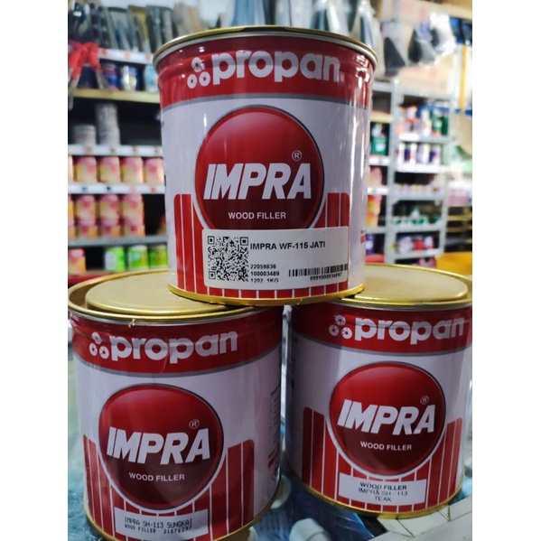 Jual WOOD FILLER IMPRA DEMPUL KAYU IMPRA 1 KG | Shopee Indonesia