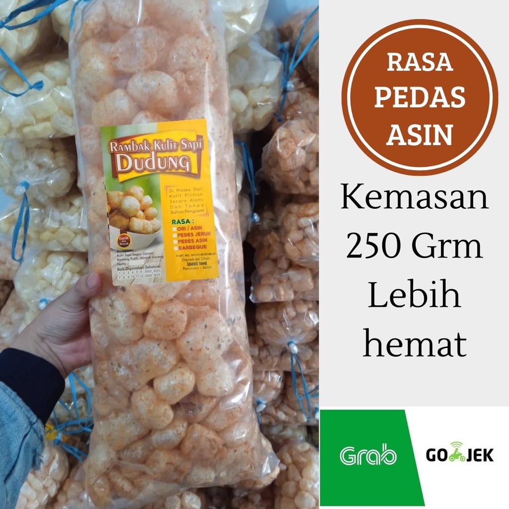 Jual Dorokdok Guling/Kerupuk Kulit Sapi Asli Rasa Asin Kemasan 270 Gm ...