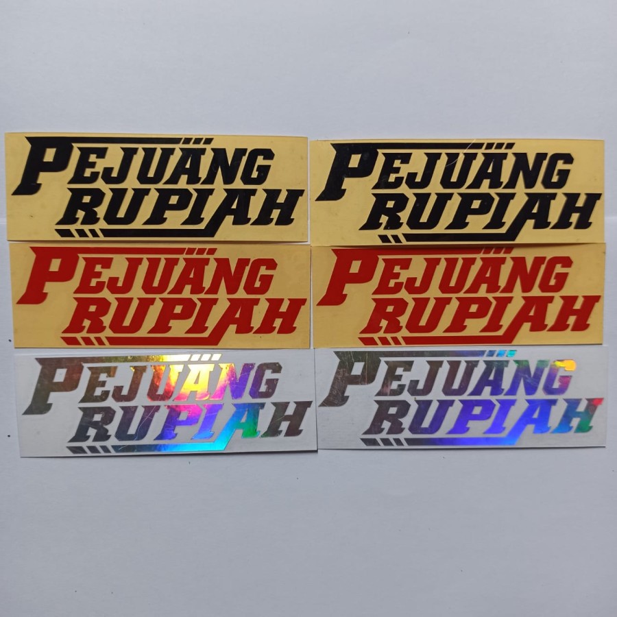 Jual cutting Stiker sticker pejuang rupiah mobil motor dinding ...