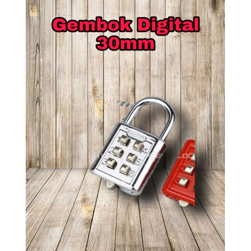 Jual Gembok Pin Nomor 30mm / Gembok Digital 30mm | Shopee Indonesia