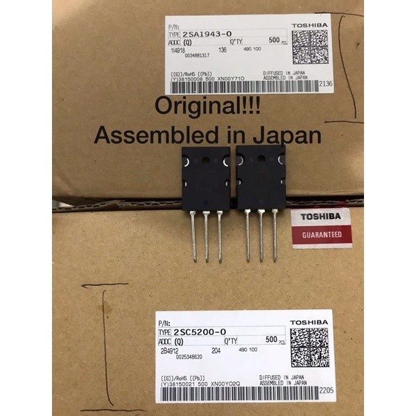 Jual Transistor TOSHIBA SUPER Original JAPAN 2SA1943 2SC5200 1943 5200 body buram | Shopee Indonesia