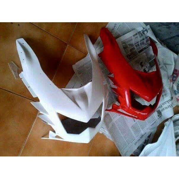 Jual Barong custom ninja rr new polos kilap headlamp kedok tameng ninja ...