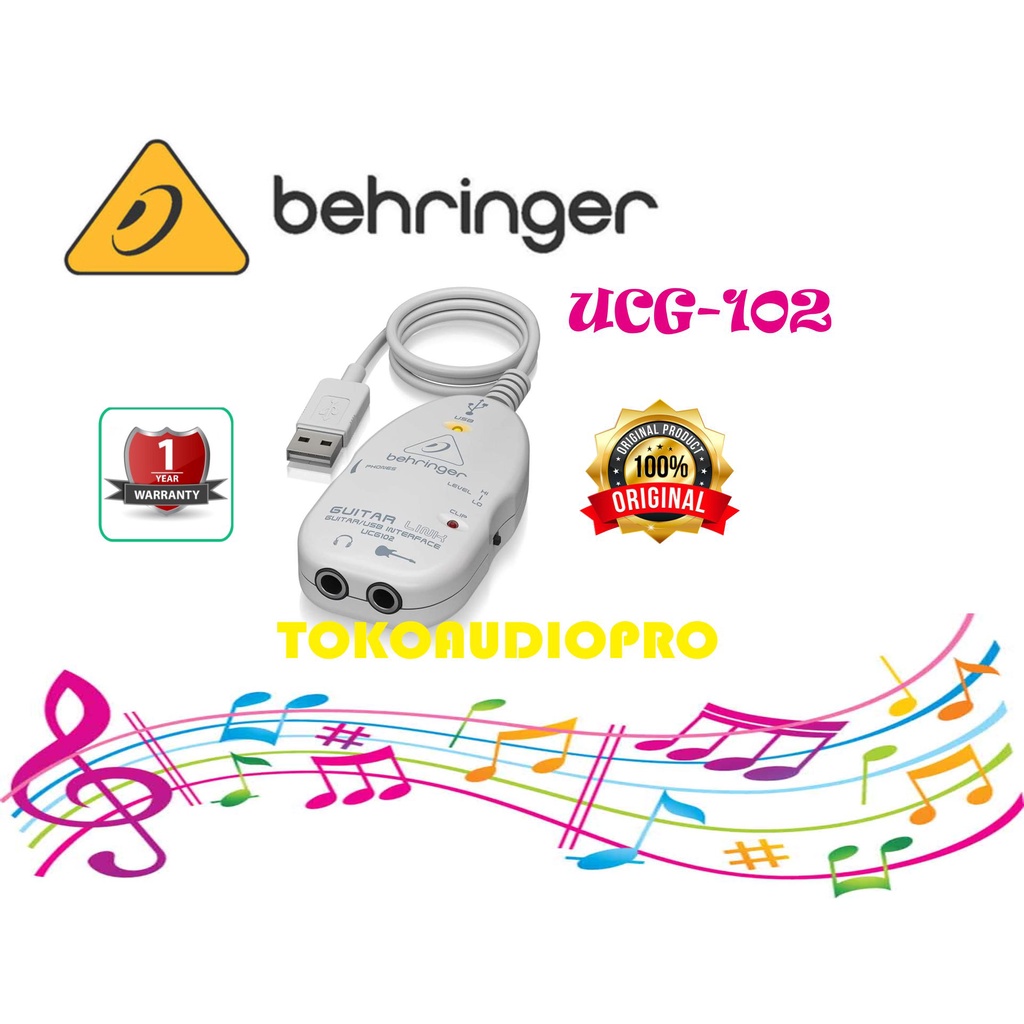 Jual Behringer Guitar Link UCG102 USB Audio Interface | Shopee Indonesia