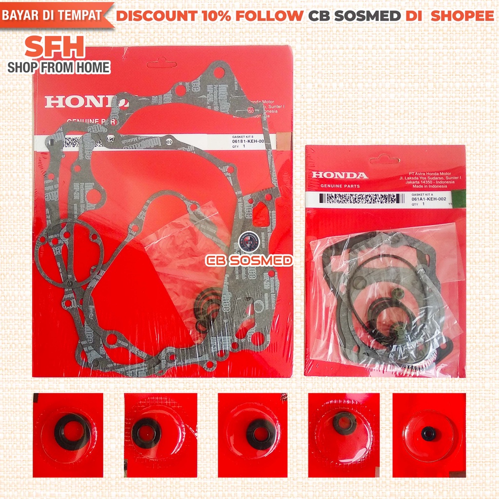 Jual Gasket Kit Fullset Megapro Lama Perpak Full Set MP Primus Packing Top Set Mega Pro Advance ...